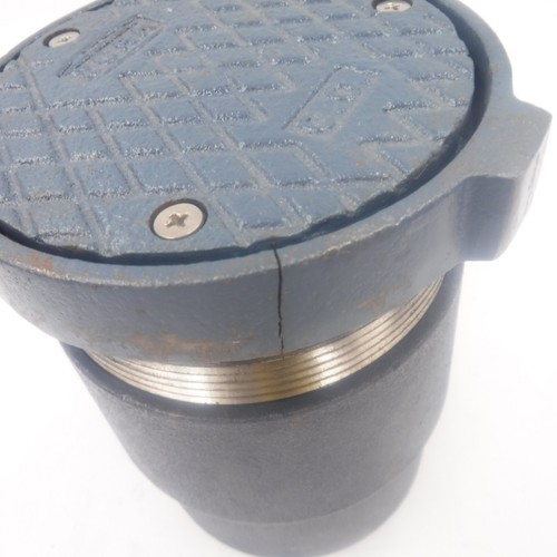 Zurn Z1400 No-Hub Dura Coated Adj Floor Cleanout For 4" Pipes, 5-1/8 ...