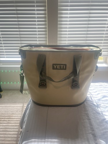 YETI Hopper 40 Soft Side Cooler Tan Field Green and Orange Liner and ...
