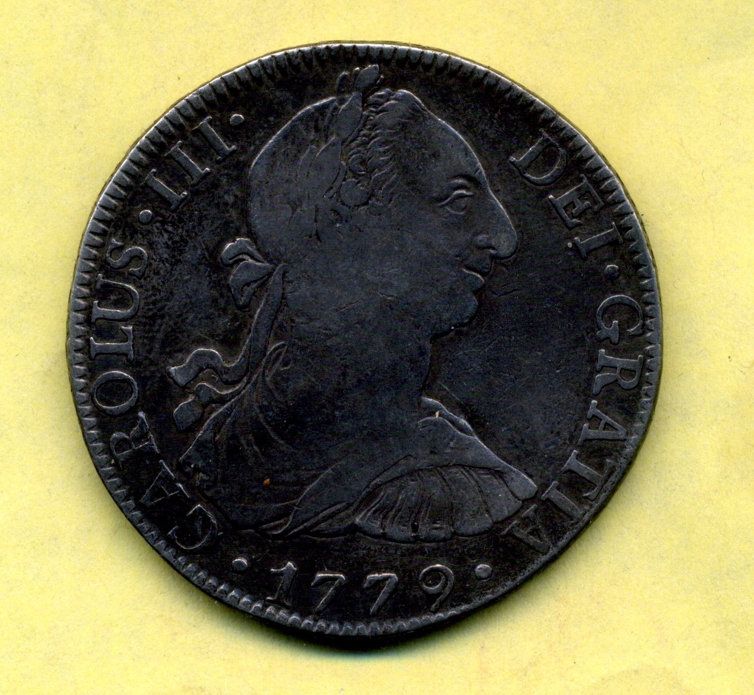 MEXICO 1779 FF 8 REALE SILVER COIN, TONED, CAROLUS III. | eBay