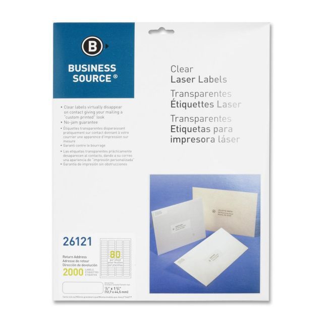 Business Source Bsn-26121 26121 Mailing Label - 0.50" Width X 1.75 ...