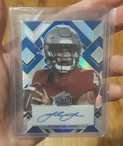 Jayden De Laura 2022 Leaf Metal Draft AUTO /30 Arizona Wildcats | eBay