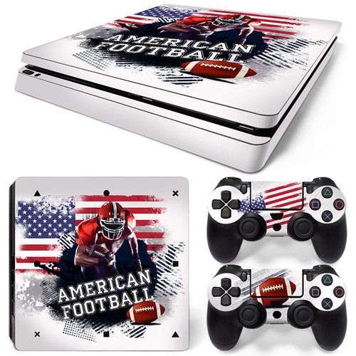PS4 Slim Playstation 4 Console Skin Decal Sticker American Football ...