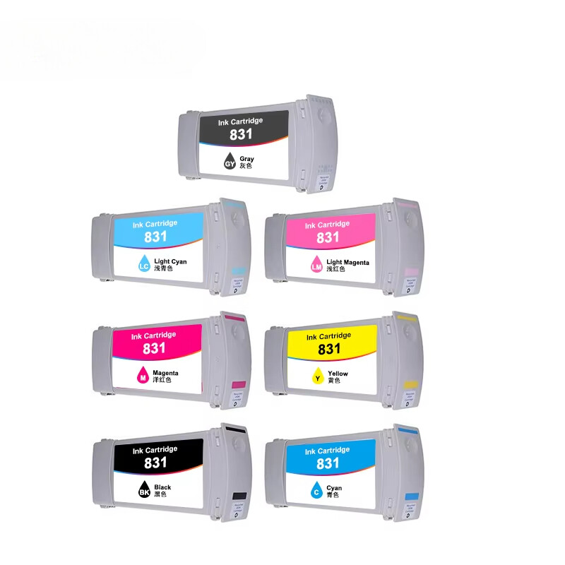 831 compatible ink cartridge for HP Latex 310 330 360 printer 7pcs/set ...