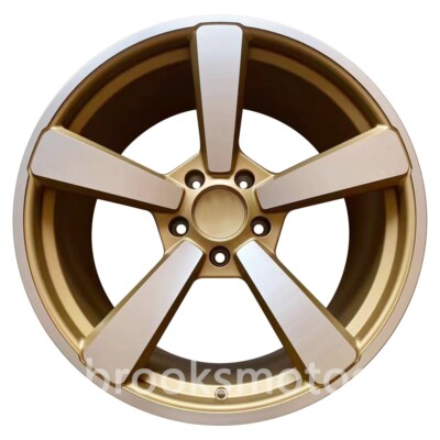 20" FORGED NEW 5 SPOKE GOLD WHEELS RIMS FIT PORSCHE 911 991 CARRERA ...