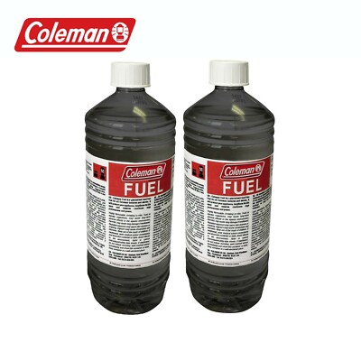 2 x Coleman Lead Free Liquid Fuel 1L Bottles for Dual Fuel Stoves ...