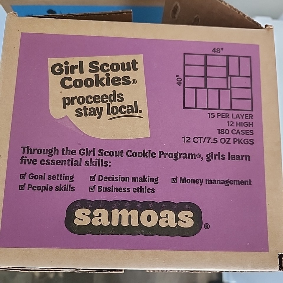 Girl Scouts Caramel deLites Cookies - Samoas One Case (12 Boxes ...