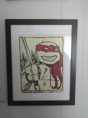 Teenage Mutant Ninja Turtles Original Sketch Raphael Kevin Eastman Art ...