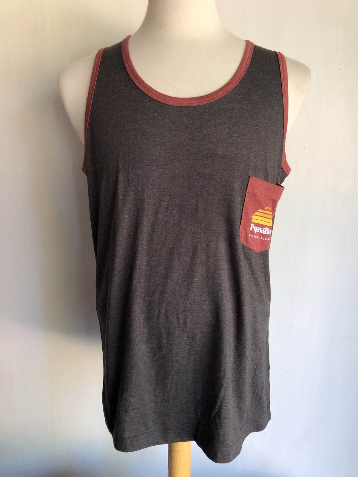 PAPAS & BEER Official Men's Baja Mexico Tank Top Ring… - Gem