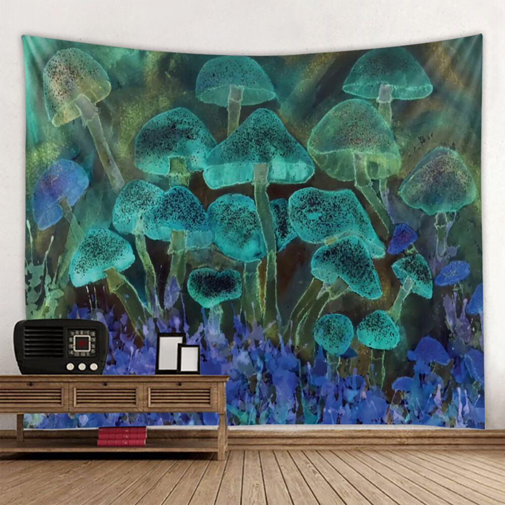 Mushroom Tapestry Wall Hanging Rugs Decorative Carpet for Bedroom ...