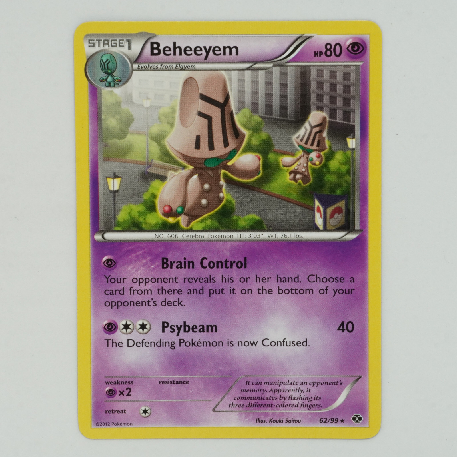 Beheeyem 62/99 Rare Black & White: Next Destinies Pokemon Card | eBay