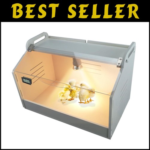 Compact Intelligent Brooder Box for 10-15 Chicks & Quail - Digital Temp ...