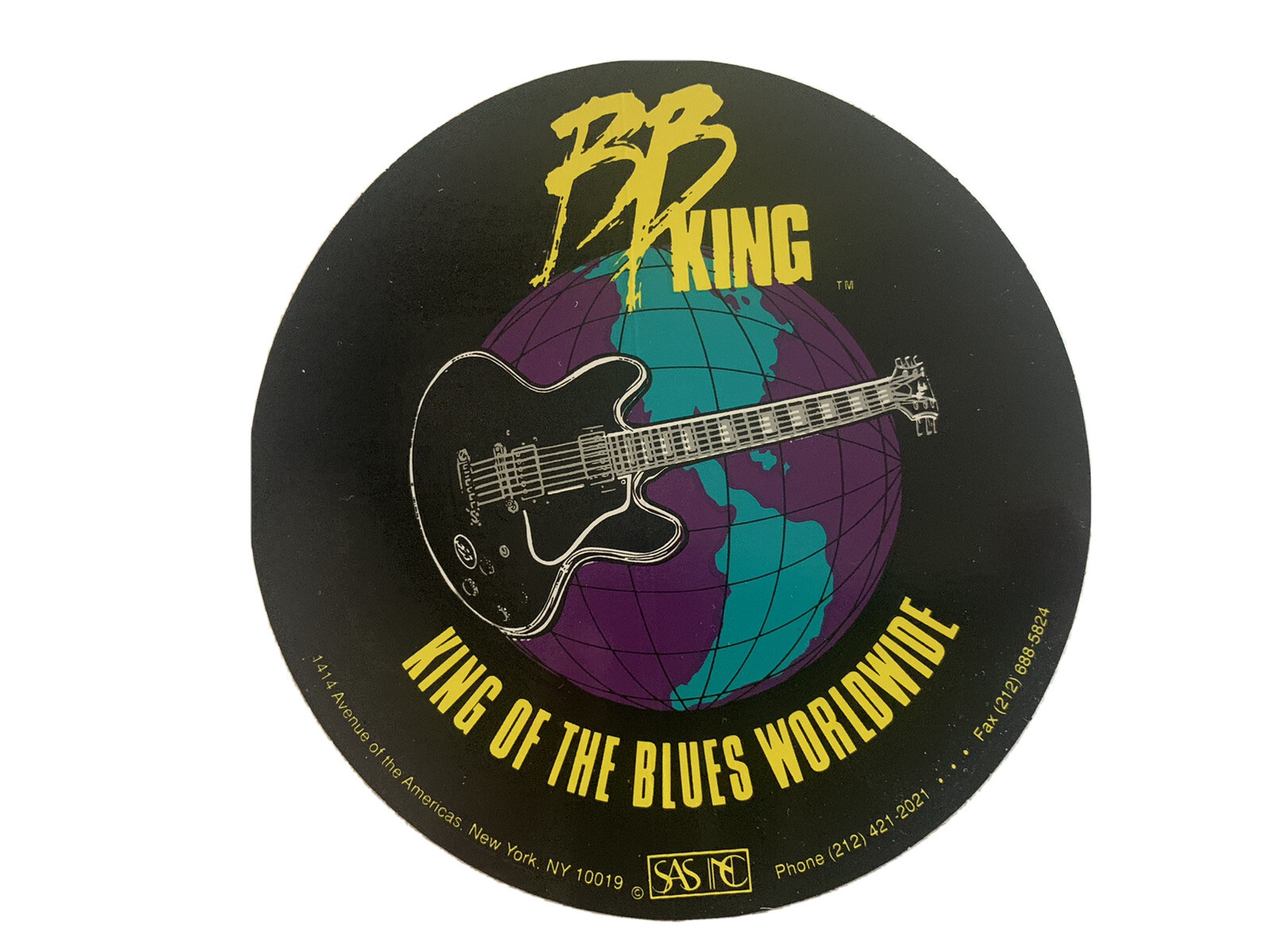Bb King Tour Issued Used 5 Inch Luggage Sticker | eBay