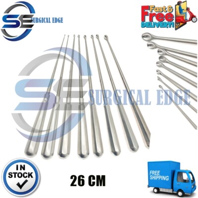 Bone Curette Stainless Steel Bone Spoon 26cm long Veterinary ...