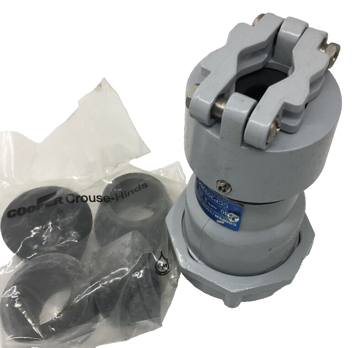 CCP3033BC CROUSE HINDS .39 TO 1.375-INCH 30-AMPS 3-WIRE 3-POLE ...