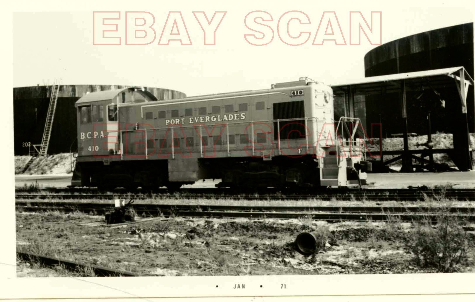 8H999C RP 1971 BROWARD COUNTY PT AUTHORITY PT EVERGLADES LOCO #410 FT ...