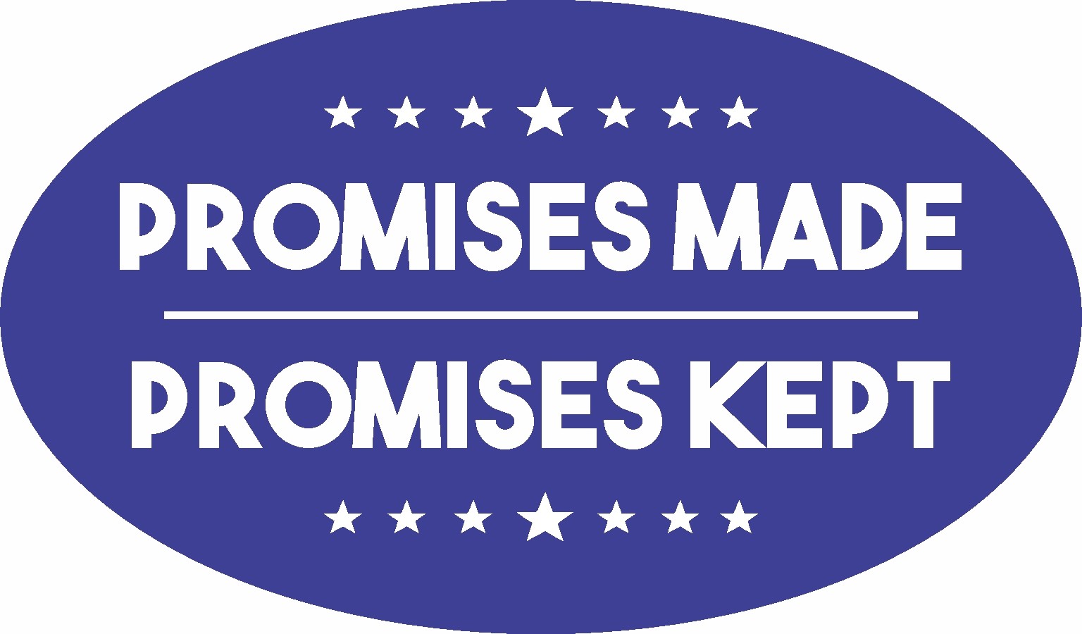 TRUMP PROMISES MADE PROMISES KEPT PRO AMERICA SUPPORT MAGA STICKER ...