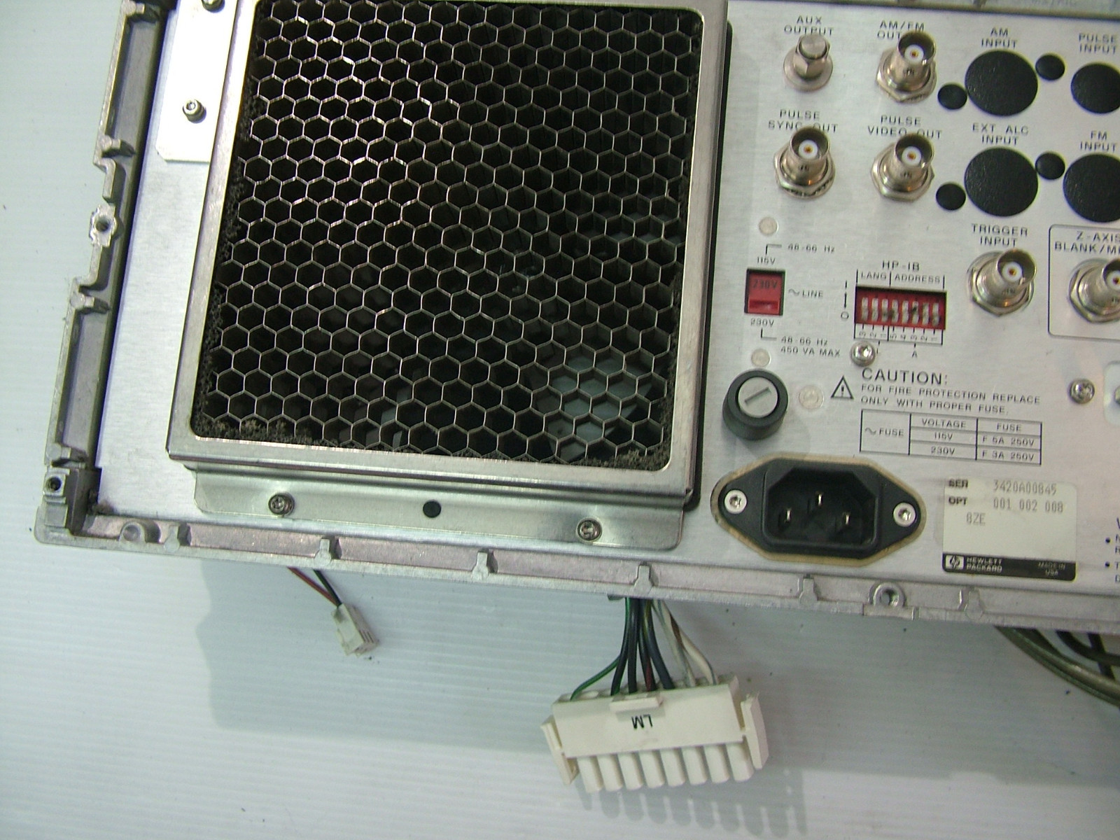 HP 83630A Synthesized Sweeper Name Plate for sale online | eBay