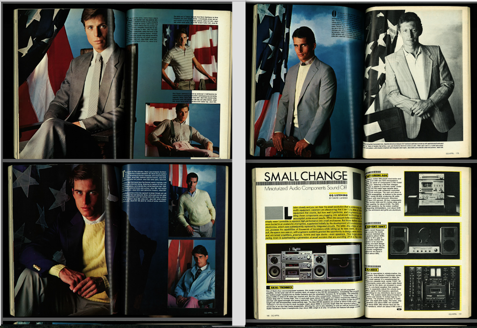 GQ-APRIL 1981- FRESH!- THOM FLEMING-MICHAEL IVES- MEMPHIS STYLE ART ...
