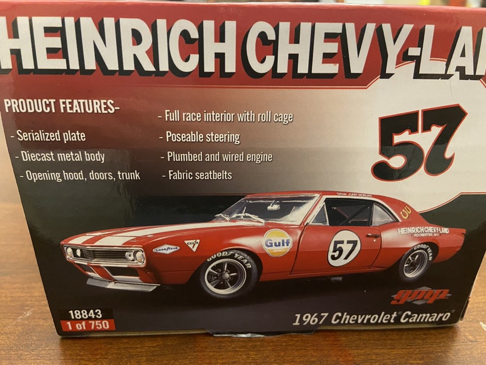 GMP 1967 Chevrolet Camaro Heinrich Chevy-Land Chevy Red Brand New Mint ...