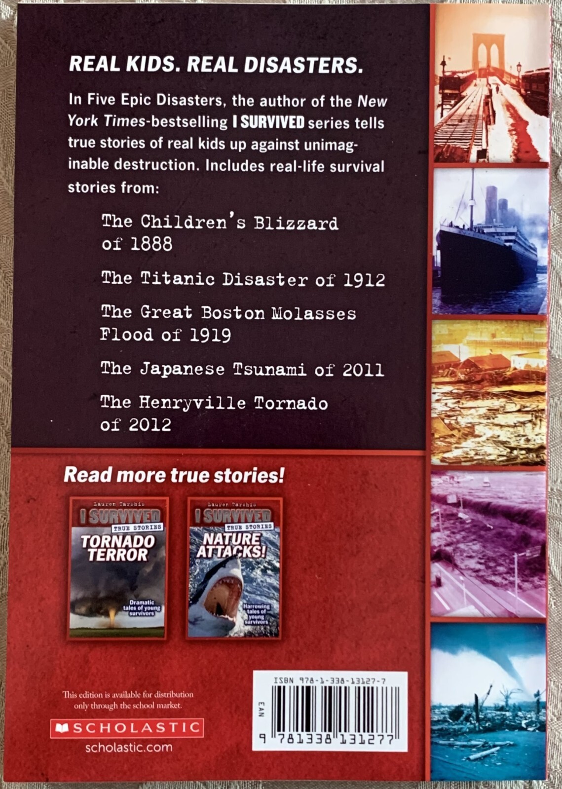 I Survived Five Epic Disasters by Lauren Tarshis -Paperback **NEW ...