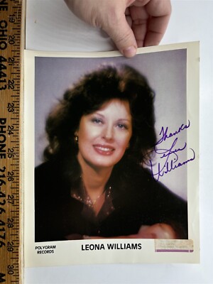 1980s Leona Williams Country Music Photograph Signed Autograph Vintage ...