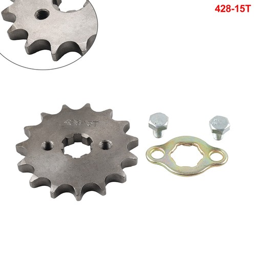 428 Chain 17mm 15T Front Sprocket For 110CC 125CC ATV Pit Dirt Quad ...