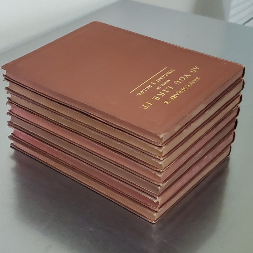 SHAKESPEARE Antique Book Lot Set of 7 Edited by William Rolfe Late 1800 ...