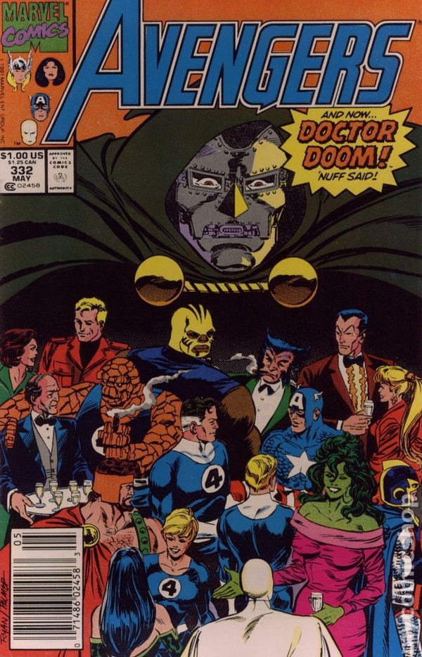 Avengers #332N FN- 5.5 1991 Stock Image Low Grade | eBay