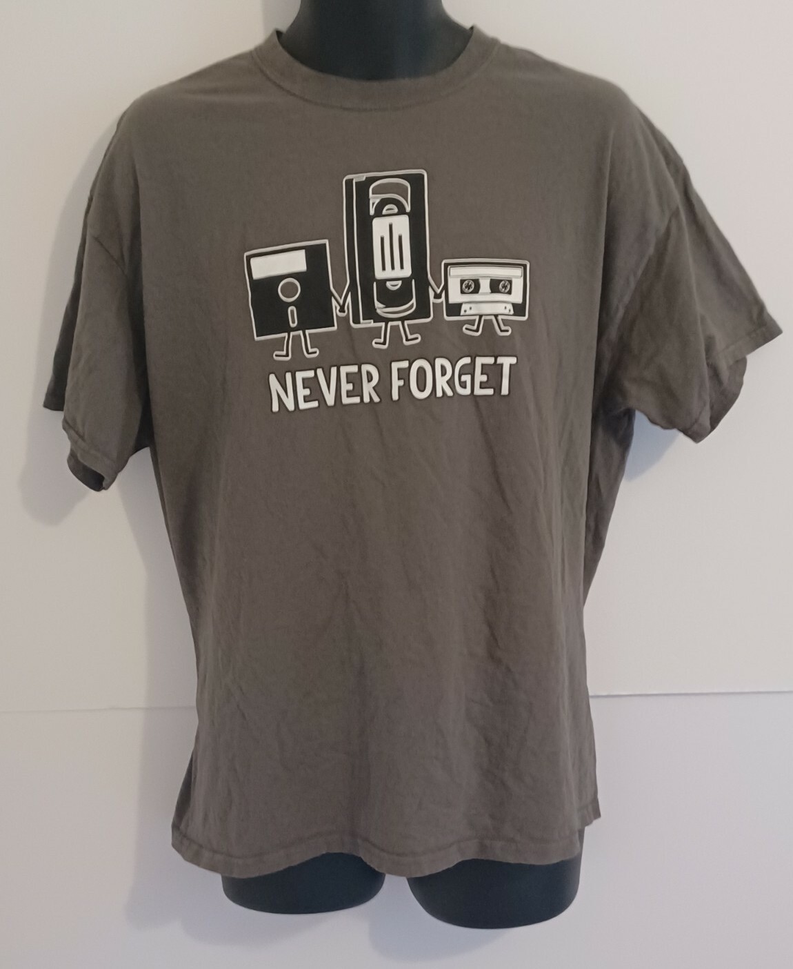 Never Forget - Cassette VHS Floppy Disc Heavy Cotton … - Gem