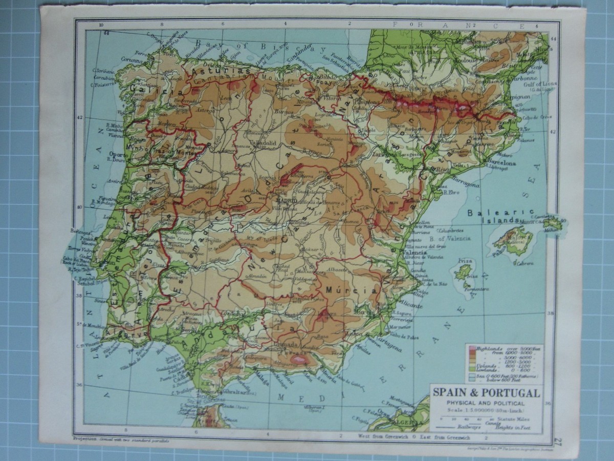Printable Map Of Spain Wine Map Of Spain & Portugal Art Print – De