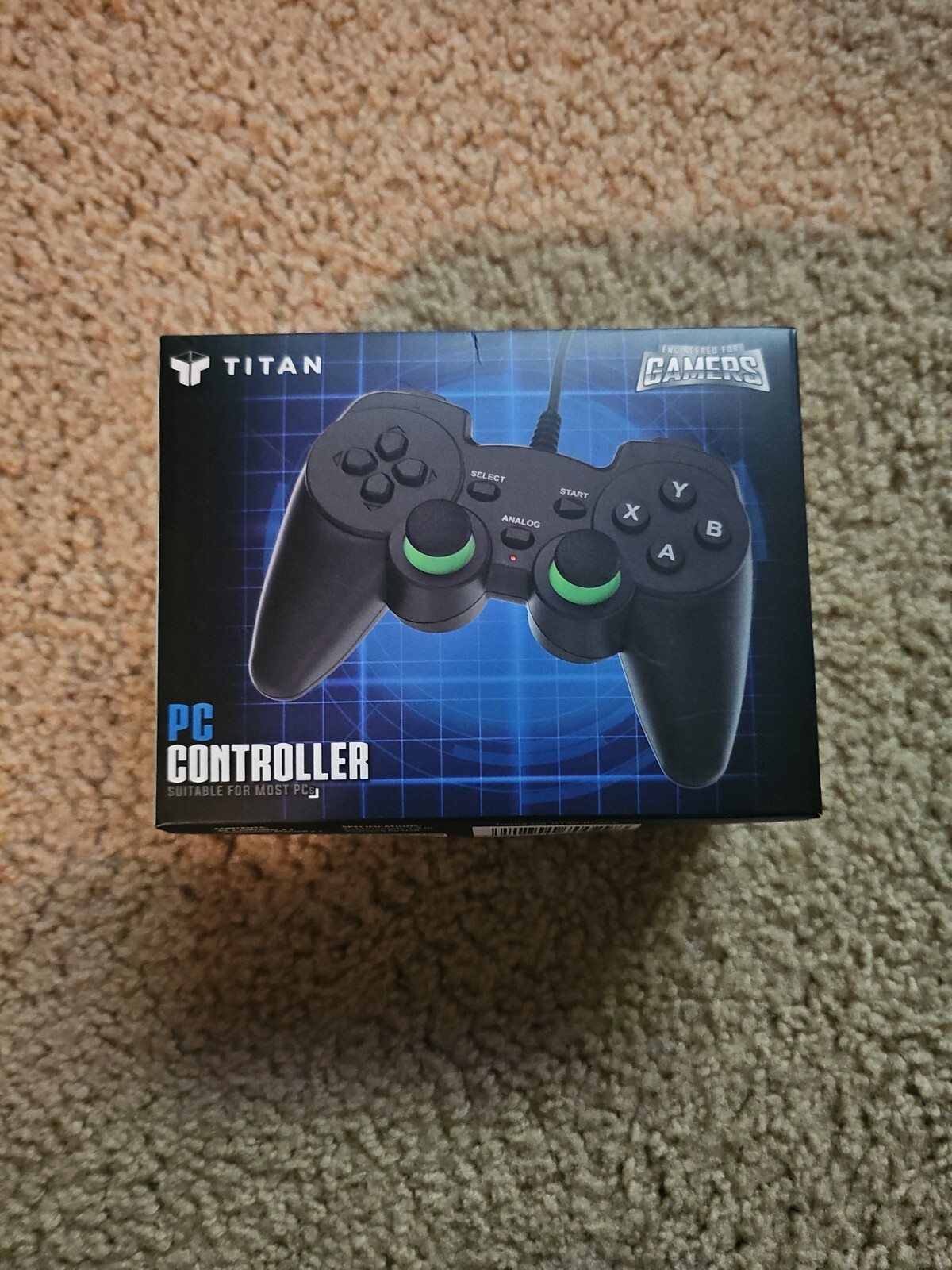 PC Gaming Controller Wired/360 Degree Joysticks Titan Gamers black | eBay