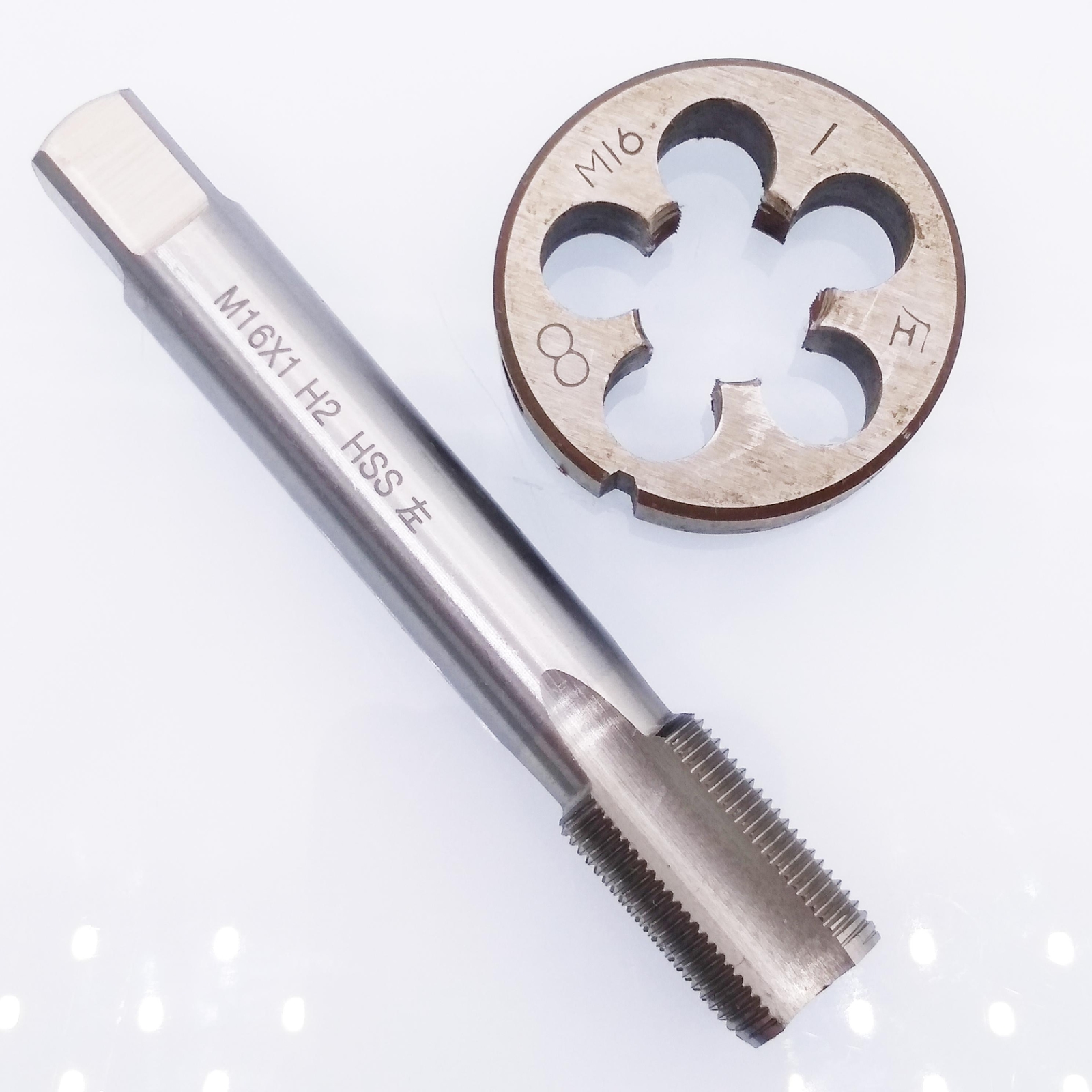 HSS M16 x 1mm Tap & M16 x 1.0mm Die Metric Thread Left Hand - ForexTrade1