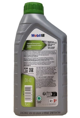 Mobil 1 ESP X4 0W 40 Porsche C40 ACEA C3 1 Liter Motoröl VW 51100 | eBay.de