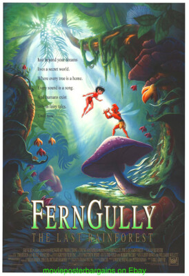 FERN GULLY FERNGULLY MOVIE POSTER Original SS 27x40 Advance Style ...