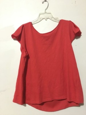 Talbots 100% Cotton Size L Orange Top Blouse Women Stylish CA# 23147 | eBay