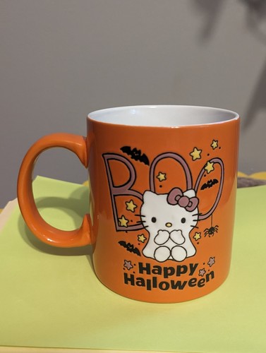 Sanrio Hello Kitty Happy Halloween Boo Orange Ceramic Mug | eBay