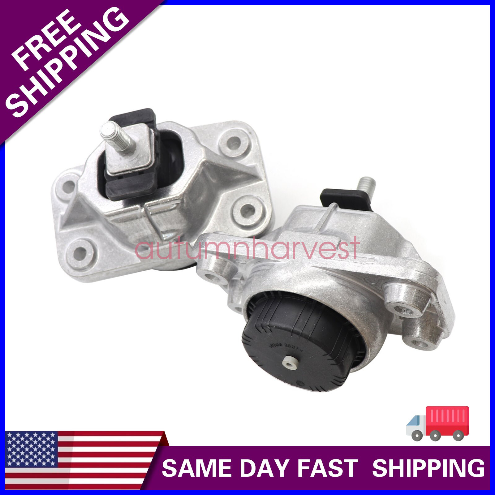 3.0 5.0 V6 V8 LR054850 Engine Mount Pair Left & Right Fits Land Rover ...