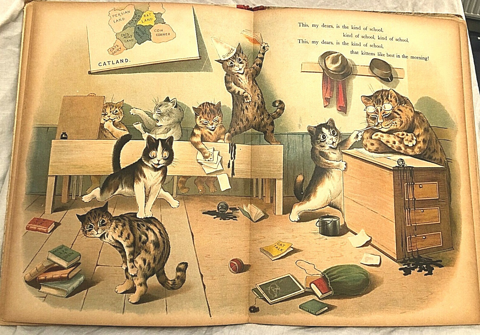 Louis Wain, Big Dogs, Little Dogs, Cats and Kittens, 1st 1903 Raphael ...