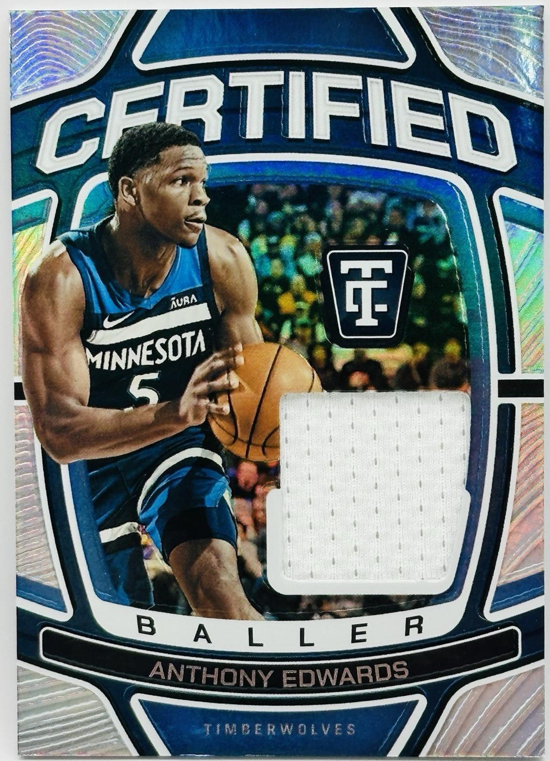 2024-25 Panini Totally Certified - Certified Baller Anthony Edwards #CB ...