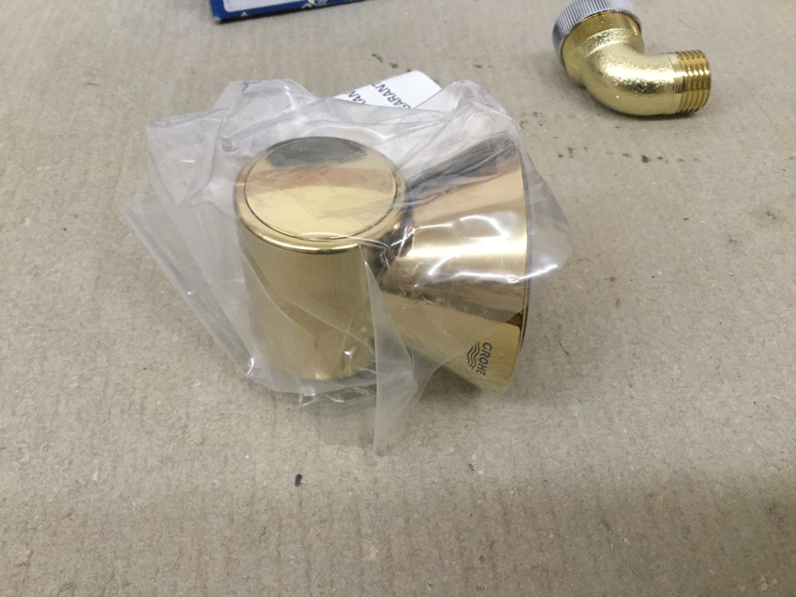 GROHE 28228R00 RELEXA COSMOPOLITAN ELBOW WALL UNION. POLISHED BRASS ...