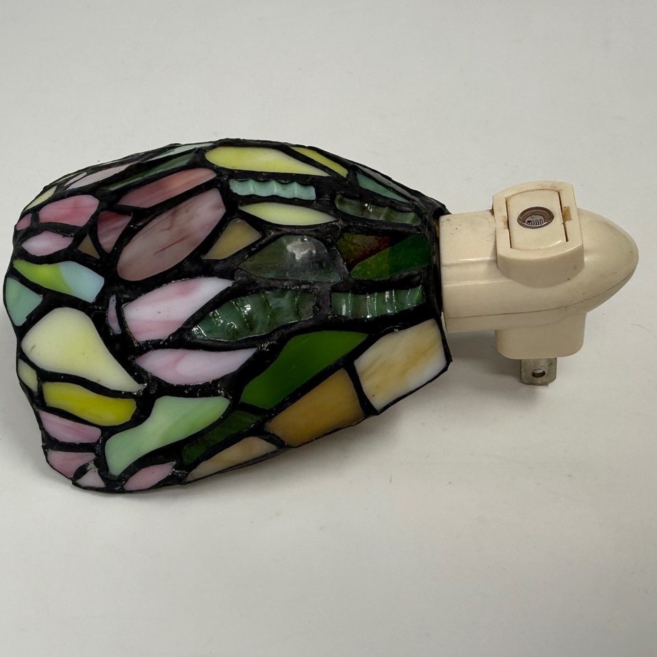 Tiffany Style Stained Glass Tulip Night Light Plug In | eBay