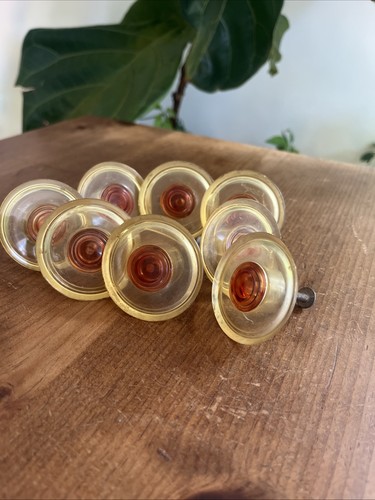 Lot of 8 vintage Celluloid / Bakelite / Lucite drawer knobs Art Deco | eBay