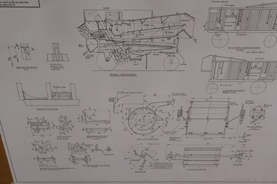 2" inch model Ransomes thresher plan drawing set John Haining 1:6 scale ...