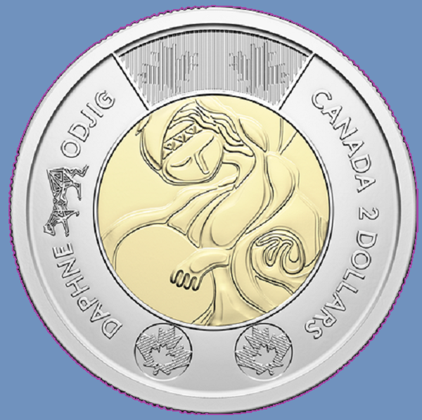 Set of 2025 Canada Life and Art of Daphne Odjig Two Dollar Toonie Coins ...