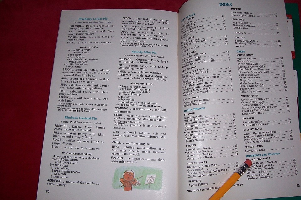 Robin Hood Flour 1964 Let's Bake Cookbook Cook Booklet International ...