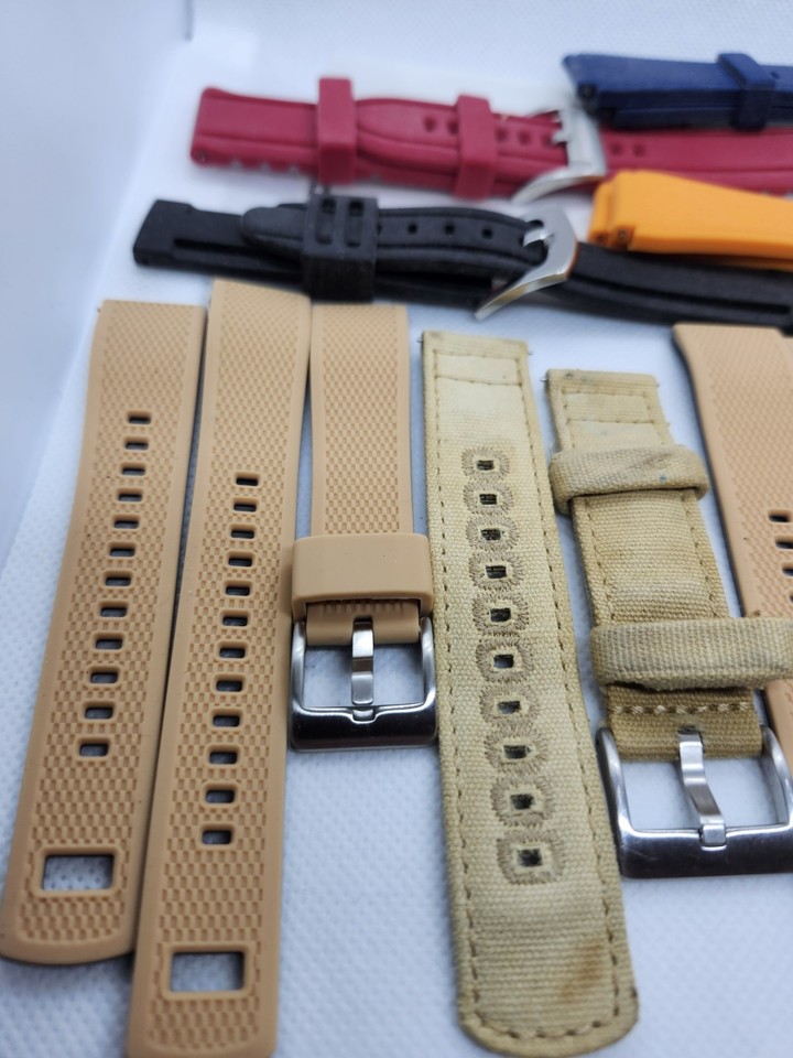 12 Assorted Watch Strap Lot Most R Quick Release 18/20/22mm Fossil ...