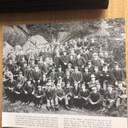 B1o ephemera reprint picture john sinker biskey howe quarry bible class ...