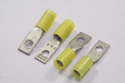 Lot of 4 MS17143-9 Thomas & Betts Crimp Rectangular Terminal Yellow 10 ...