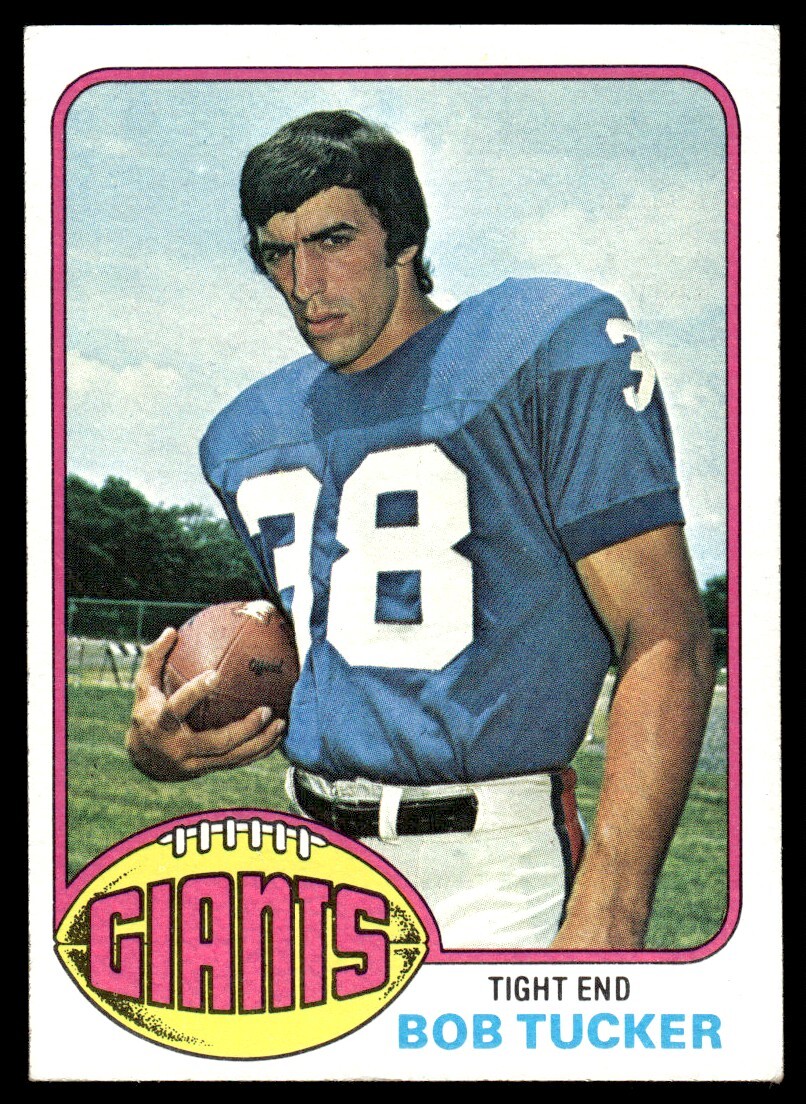 1976 Topps Football Card Bob Tucker New York Giants #417 EX-MT+ | eBay