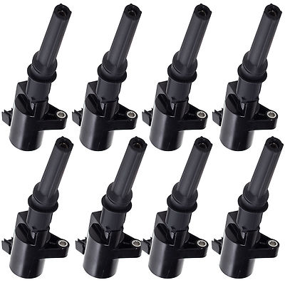 SET OF 8 HEAVY DUTY IGNITION COIL DG508 FD503 BLACK NEW | eBay